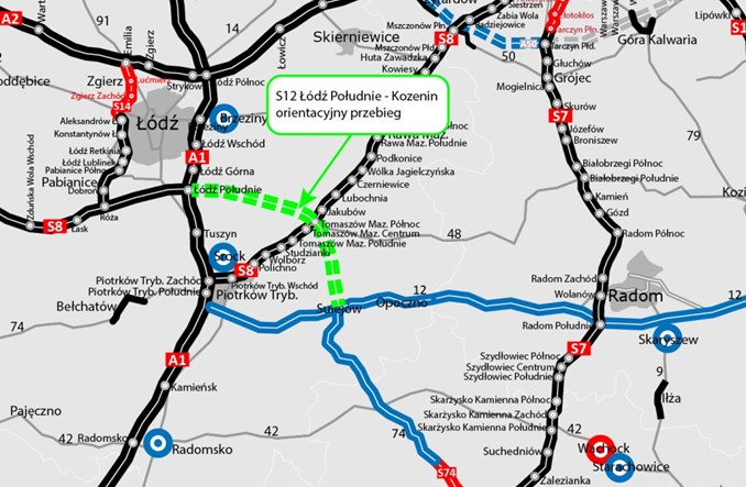 Łódzkie. Droga S8 będzie połączona z S74 - Rynek Infrastruktury